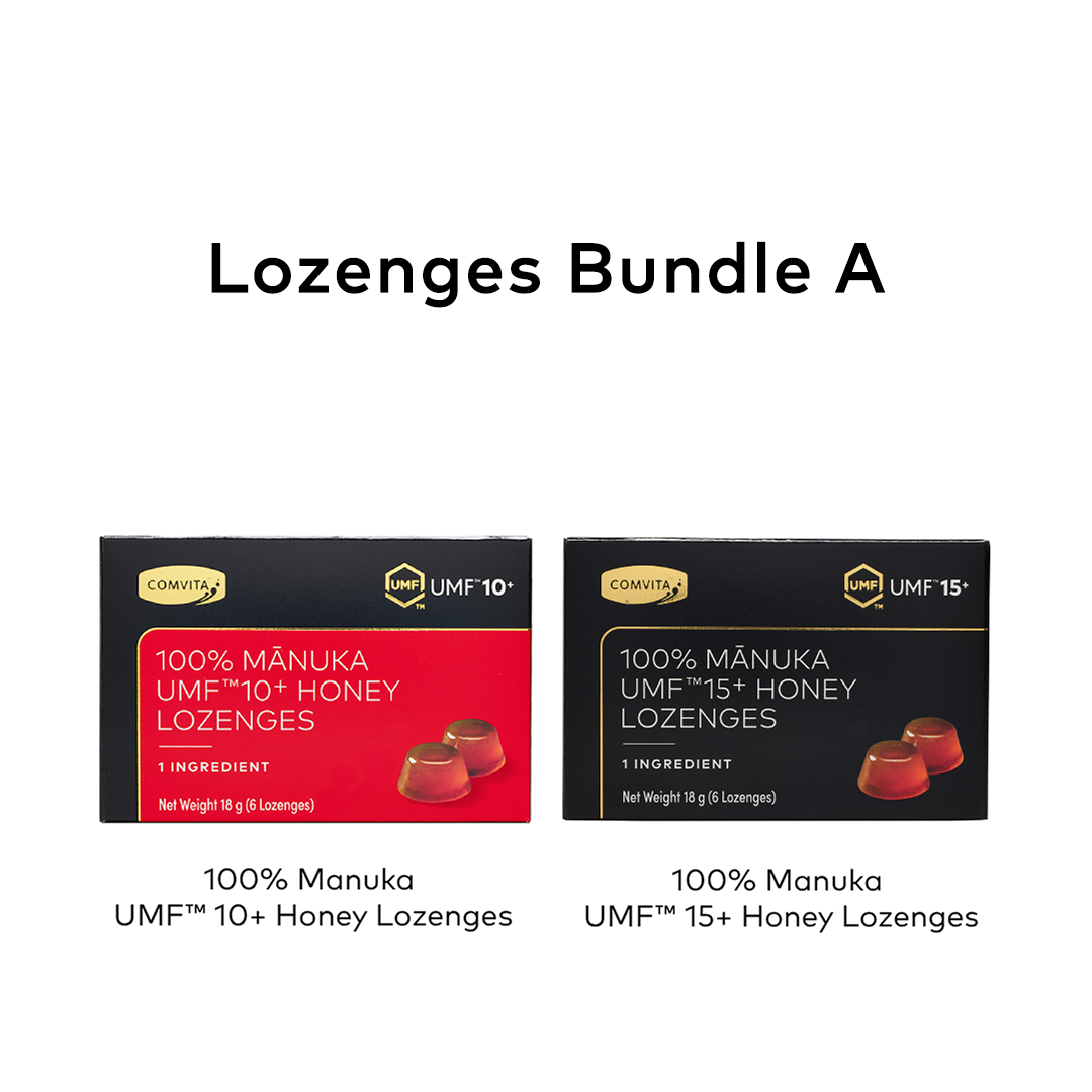 Manuka Honey Lozenges & Immune Bee Propolis Oral Spray Bundles ...